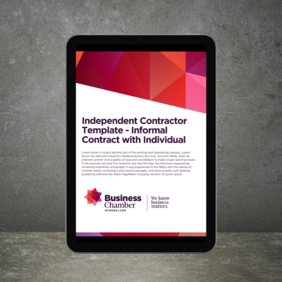 Product: Independent Contractor Template - Informal Contract with ...